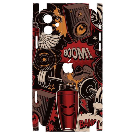 3d Embossed Skin Wrap For Apple Iphone Boom Graffiti Skinslegend