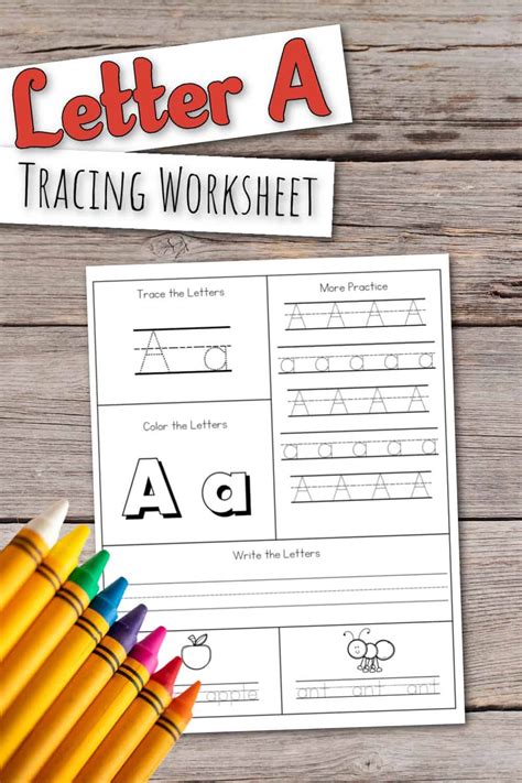 Free Printable Tracing The Letter A Worksheet