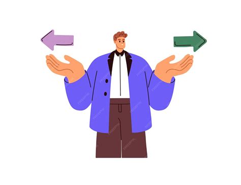 Concepto De Elección Y Duda Persona De Negocios Con Dilema Problema De