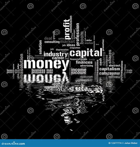 Illustration With Economic Terms Stock Illustration Illustration Of