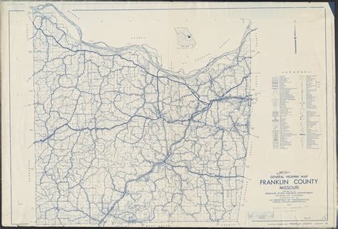 General Highway Map Franklin County Missouri [1973] St Louis County