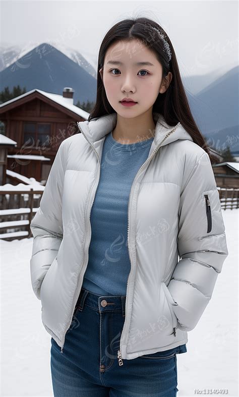 羽绒服模特ai图片下载红动中国