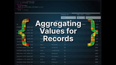 Emp Query Aggregating Values For Records Command Aggregate Youtube
