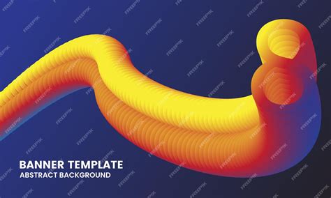 Premium Vector 3d Realistic Abstract Background Illustration Template