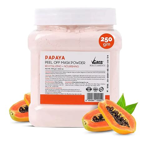 Papaya Jelly Peel Off Mask Powder For Bridal Glow 250 Gms