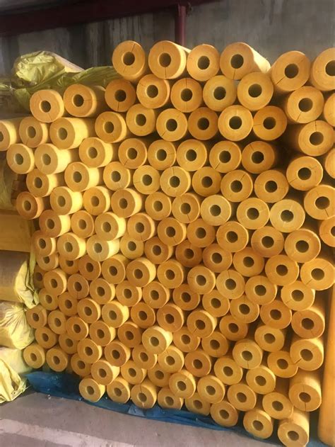 Pipe Cover Fiberglass Pipe Insulation With Asj Facing Comply With Astm