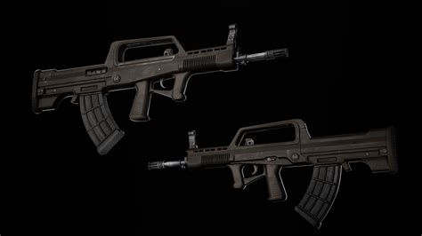 3d Model Rifle Qbz 95 1 Vr Ar Low Poly Cgtrader