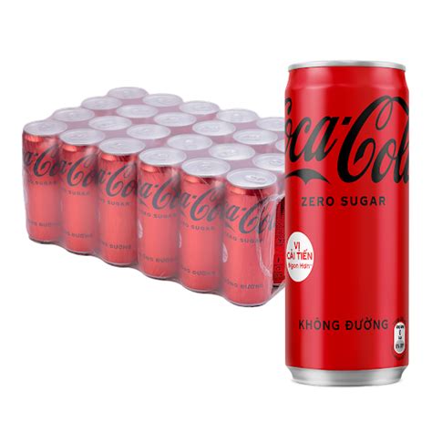Nước Ngọt Coca Cola Zero Sleek Lon 320ml Karavan