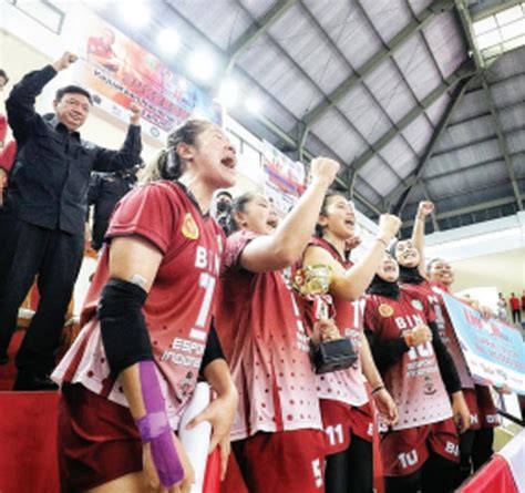 Juarai Divisi I Liga Voli Indonesia Tim Voli Putri Bin Bidik Divisi Utama