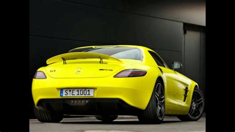 Yellow Mercedes Benz Sls