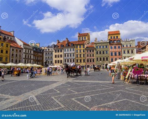 Old Town Market Square Warsaw Poland Editorial Image Image Of City