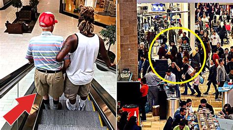 Black Man Grabs Elderly Mans Arm Bystanders Pull Out Their Phones