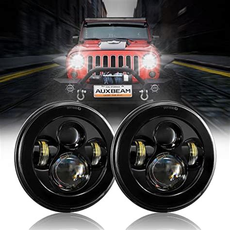 Sinoparcel 7 Inch Round Led Headlights20000lmset 1000 Brighter And Anti Glareh6024 6024 Etc