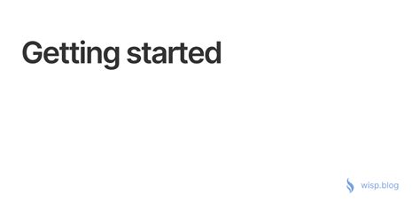 Getting Started Wisp Cms