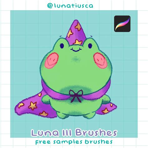 Lunas Free Sample Brushes For Procreate Librium