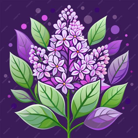 Lilac Vector Illustration Flat 2 Premium Ai Generated Vector