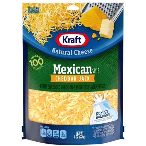 Mexican Style Cheddar Jack Kraft Natural Cheese
