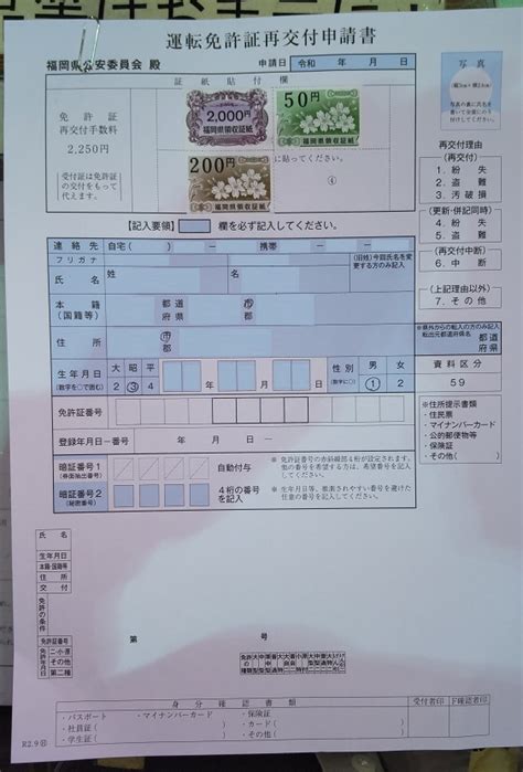 運転免許証の汚損による再交付を行った件。 よかばいうまかばい福岡