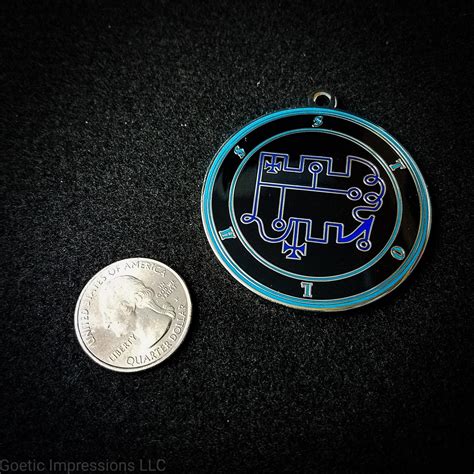 Stolas Sigil Medallion Ars Goetia Demon Seal Pendant Goetic Impressions