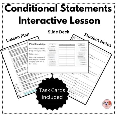 Conditional Statements In Geometry Editable Lesson Slide Deck And Notes