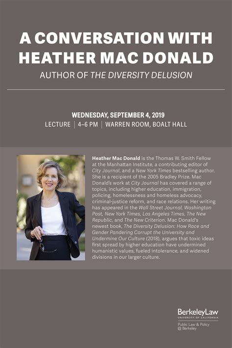 A Conversation With Heather Mac Donald Uc Berkeley Law