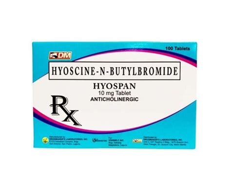 Hyospan Hyoscine N Butylbromide 100 Comp Harakameds