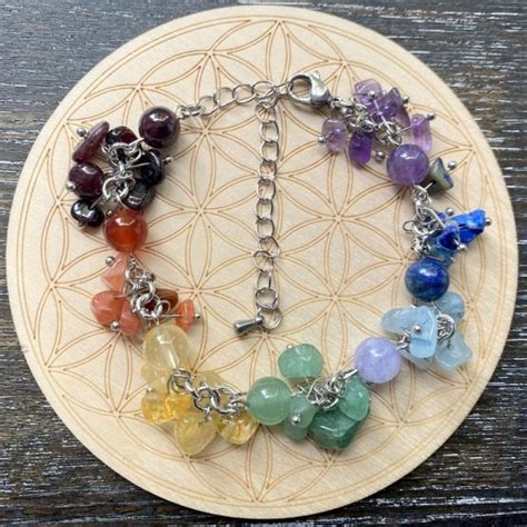 Chakra Cluster Bracelet Parrot Clasp Clasp
