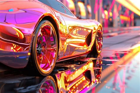 Premium Photo Car That Reflects The Drivers Mood In Color Octane