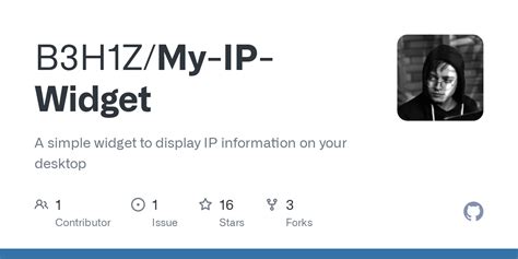 Github B3h1z My Ip Widget A Simple Widget To Display Ip Information On Your Desktop