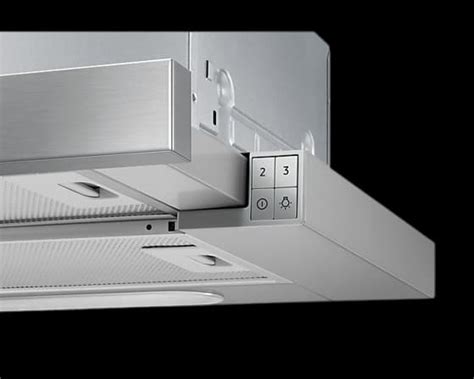 60cm Telescopic Hood Powerful Ventilation Stainless Steel
