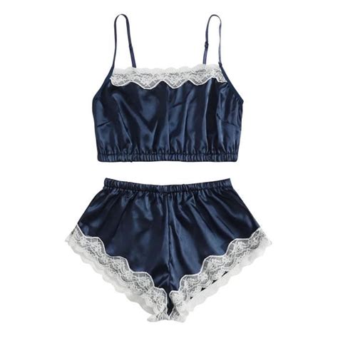 Ensemble Brassiere Et Shorty Nouvelle Lingerie Sexy En Dentelle En Soie Vêtements De Nuit
