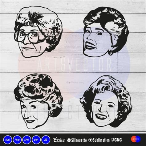 Portrait Golden Girls Svg Png Eps Dxf Ai Arts Vector