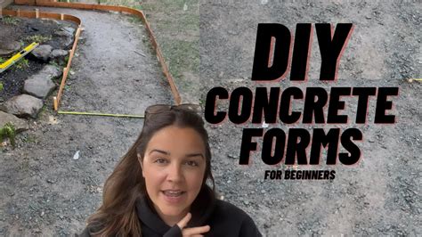 How To Build A Concrete Form Diy For Beginners Youtube