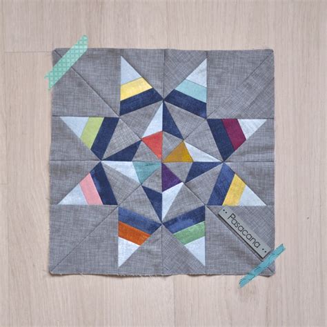 Foundation Paper Piecing Fpp Block Pattern Compass Etsy