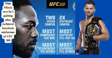 Stipe Miocic Announces Retirement After The Loss At Ufc 309 A Great