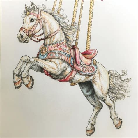 Simple Carousel Horse Drawing