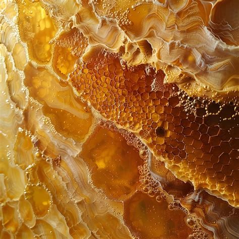 Golden Amber Liquid With Smooth Flowing Texture And Sparkling
