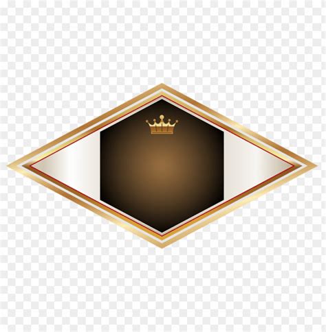 Gold And Brown Label With Gold Crown Clipart Png Photo 51401 Toppng