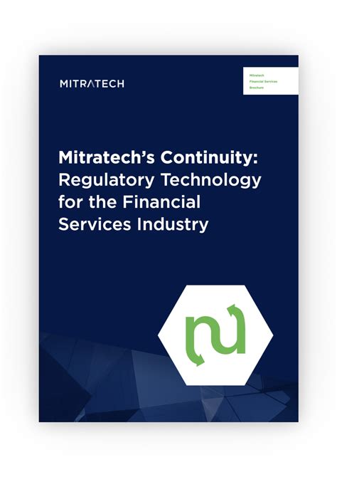 Mitratechs Continuity Regulatory Compliance Technology Free Brochure
