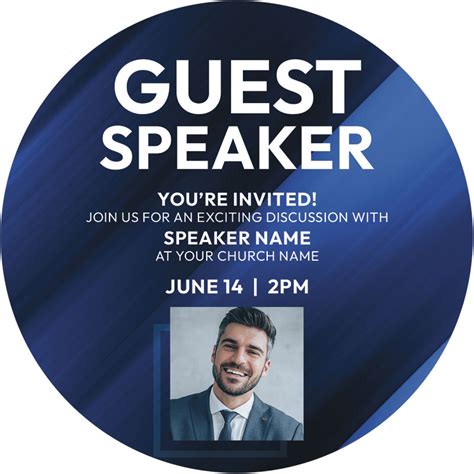 Guest Speaker Invitecard Church Invitations Outreach Marketing