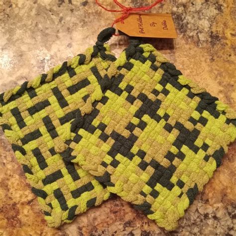 Woven Pot Holder Etsy