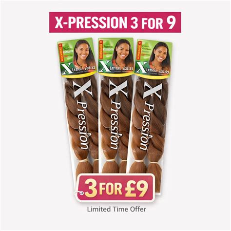 Xpression Synthetic Braids Ultra Braid 82 And 165 G 3 For £9 Cc