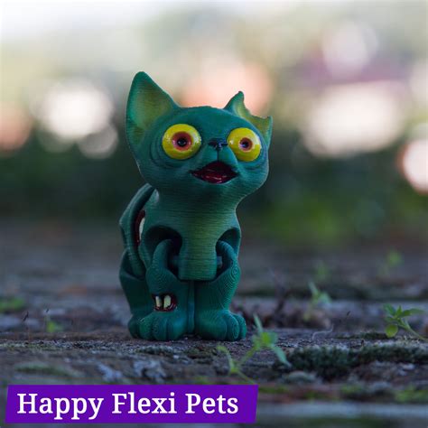 🧟 Zombie Kitty The Flexi Toy 10 ・ Stl File For 3d Printing・cults