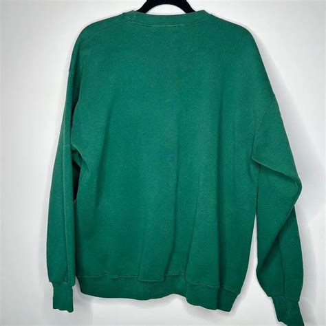 Vintage 90s Y2k 2000s Green Crewneck Sweatshirt Yellow Lab Labrador