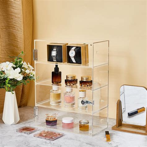 Acrylic Shelves Barydat With Lock Key Countertop Display Acrylic