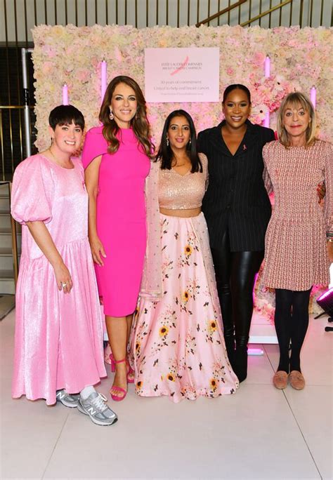 Liz Hurley 57 Looks Sensational In Hot Pink Dress As She Continues