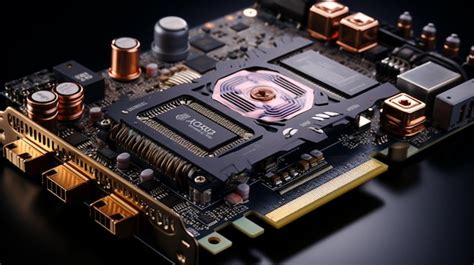 Premium Photo Graphics Card Modern Gaming Gpu Graphics Processing Unit On Black