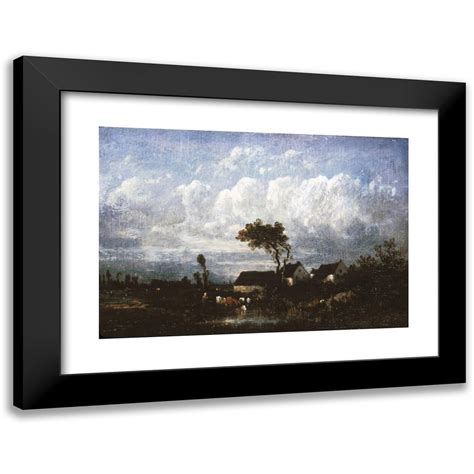 Jules Dupré 24x18 Black Modern Framed Museum Art Print Titled