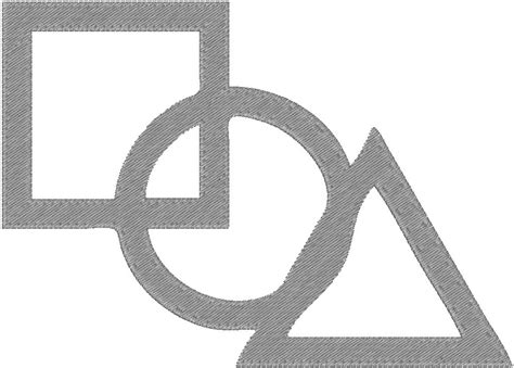 Geometry Design 7 Sizes Machine Embroidery Design Geometry Shapes