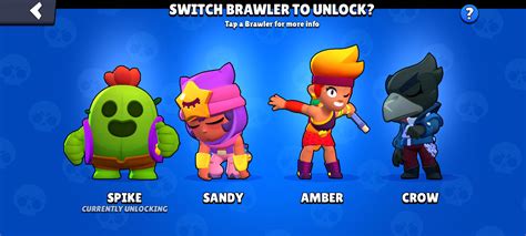Spike Sandy Amber Or Crow R Brawlstars
